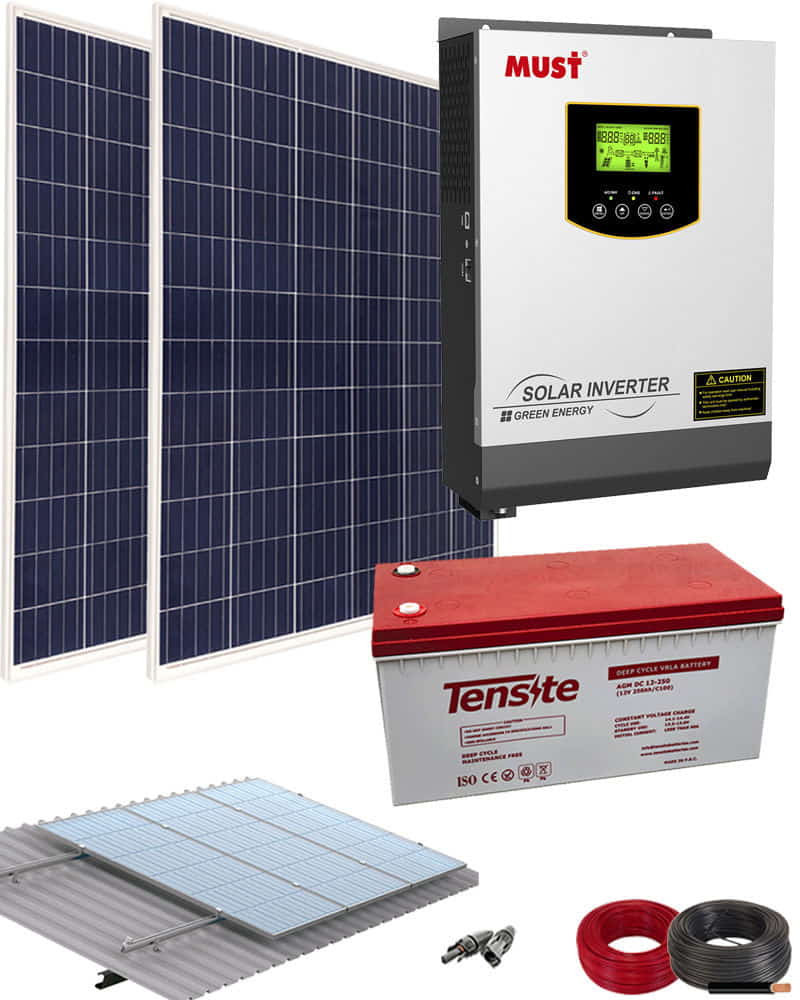 Kit Solar AGM 1000W 12V 2000Wh dia – C&M Pura Solar